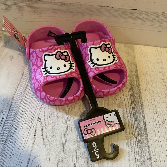 Shoes | Toddler Girls Hello Kitty Slide Sandals Size 56 New | Poshmark